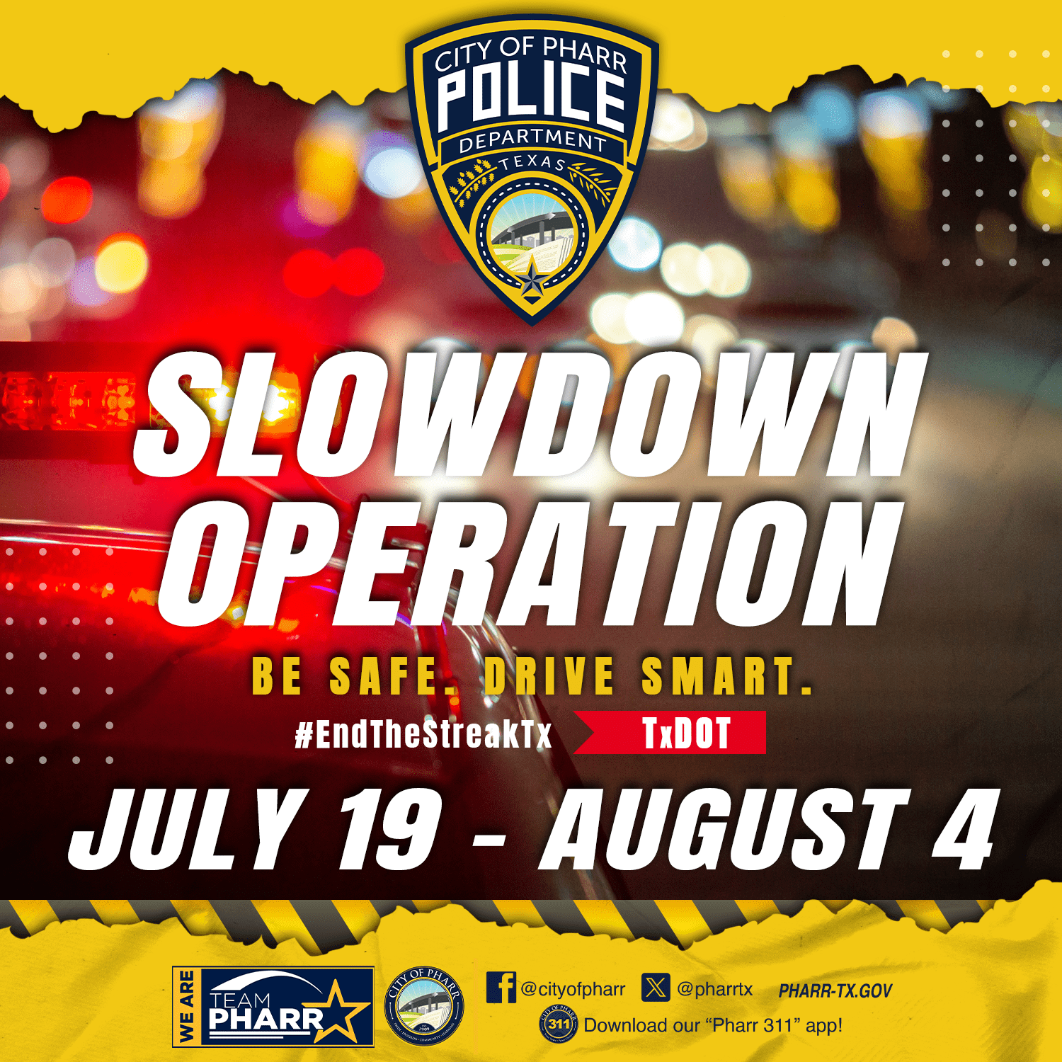 Pharr Police Department Concludes Operation Slowdown In Partnership ...